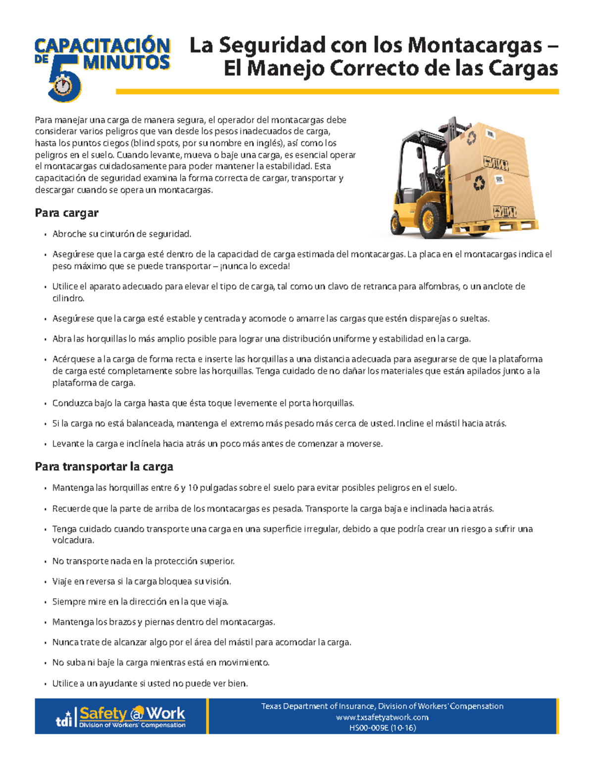 Capacitacion. uso de montacargas - Investigación - UPSE - Studocu