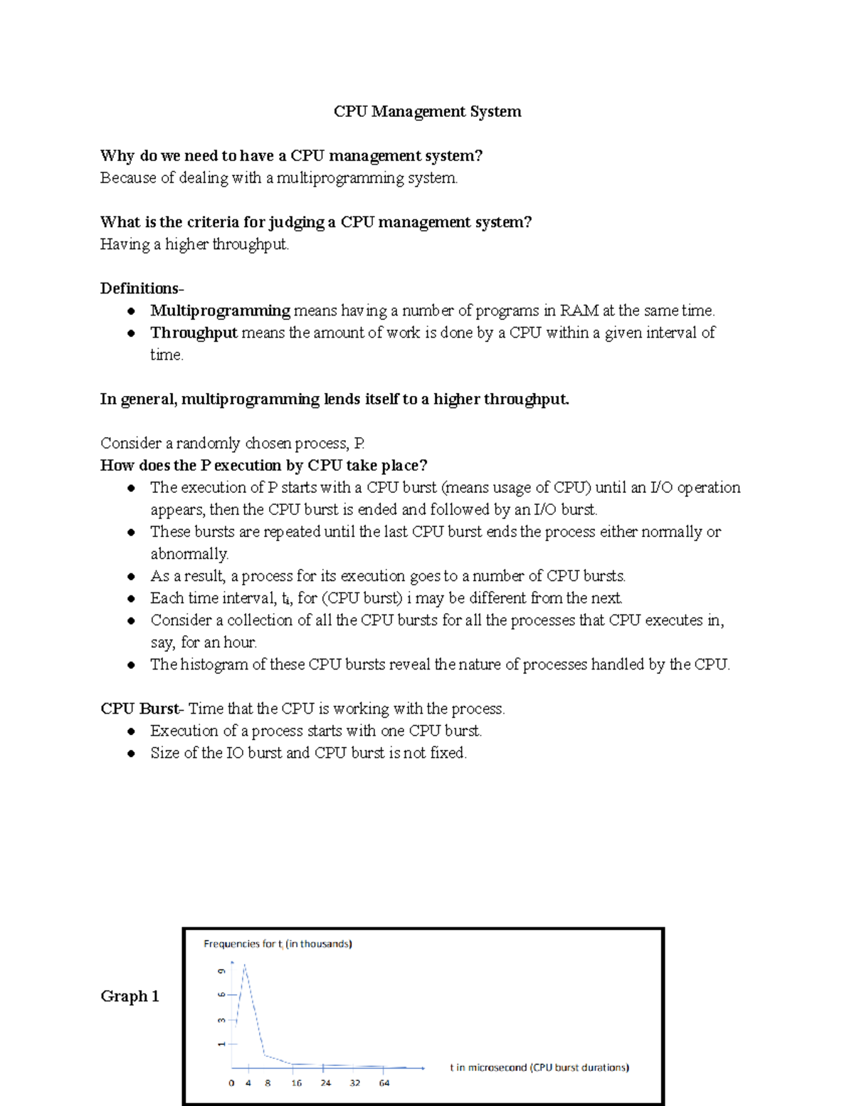 CPU Management System - What is the criteria for judging a CPU ...