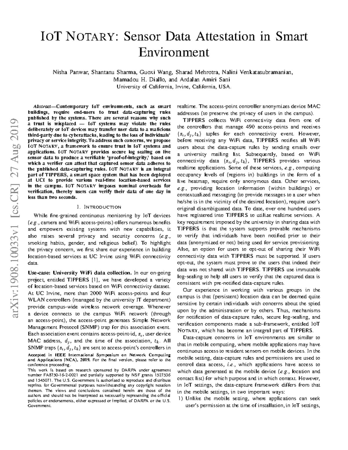 Io T Notary Sensor Data Attestation in Sm - IOT NOTARY: Sensor Data ...