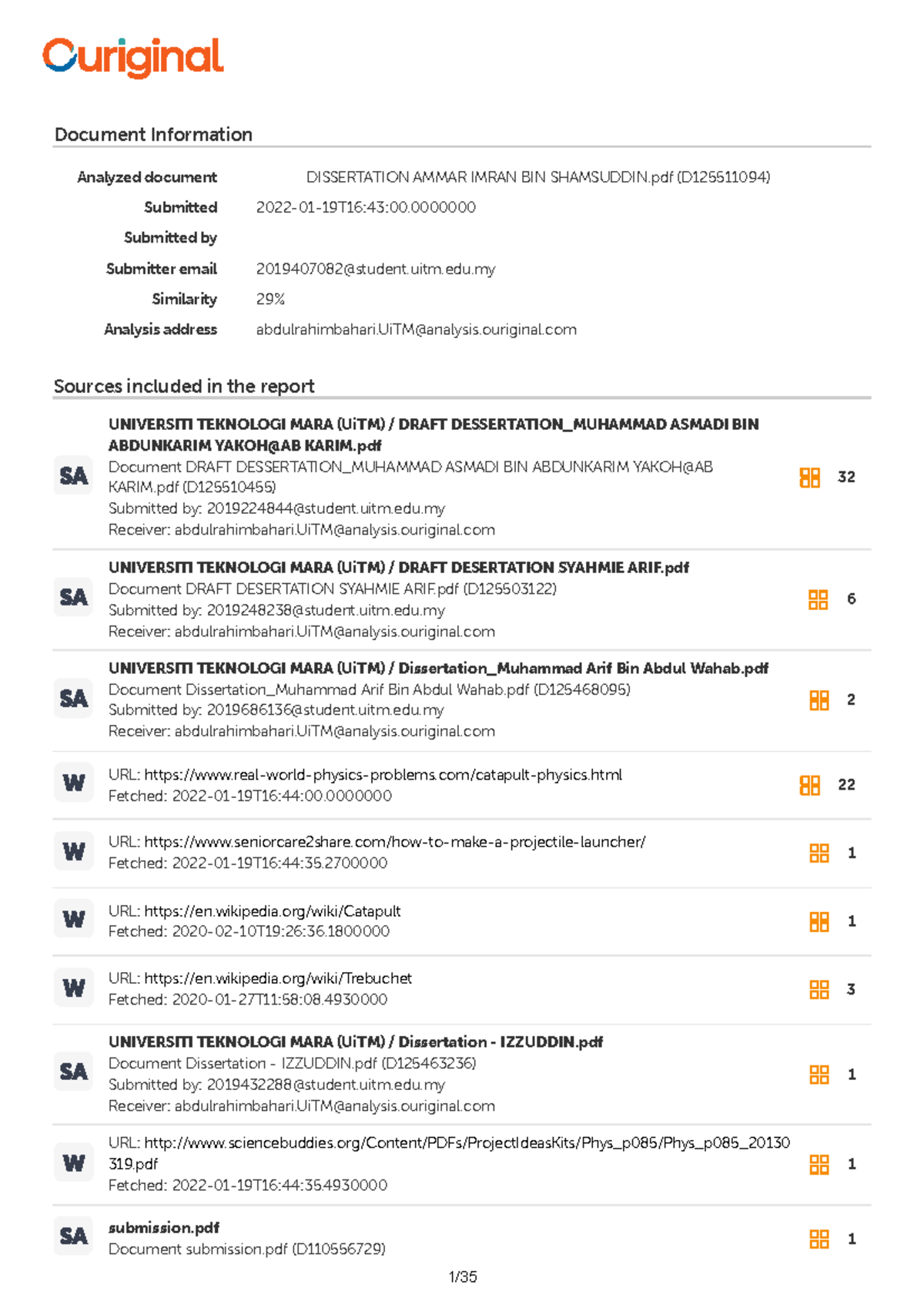 Ouriginal Report - Dissertation Ammar Imran BIN Shamsuddin.pdf ...