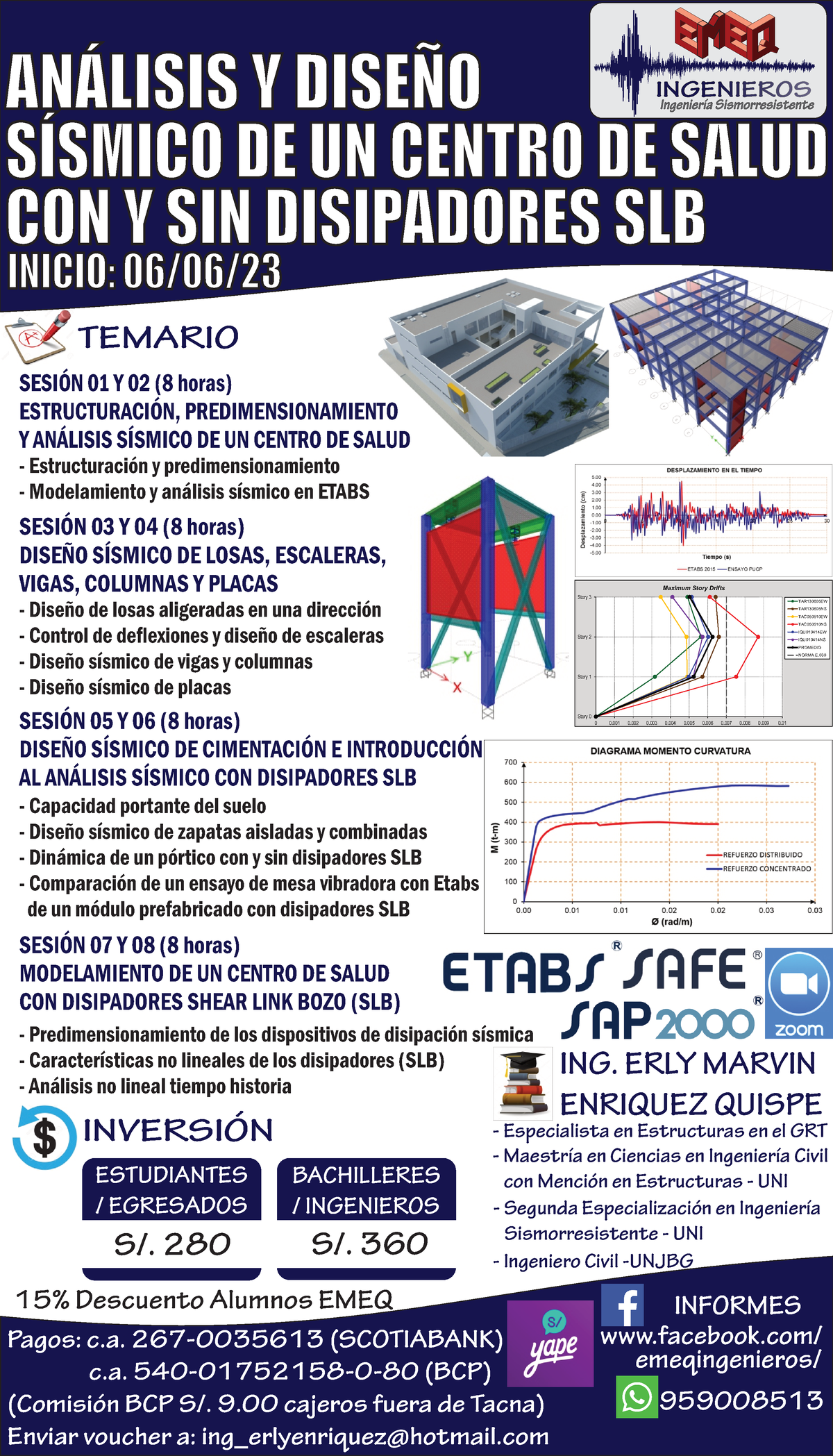 Estructuración, Análisis Y Diseño Sísmico DE UN Centro DE Salud CON Y SIN Disipadores SLB ...