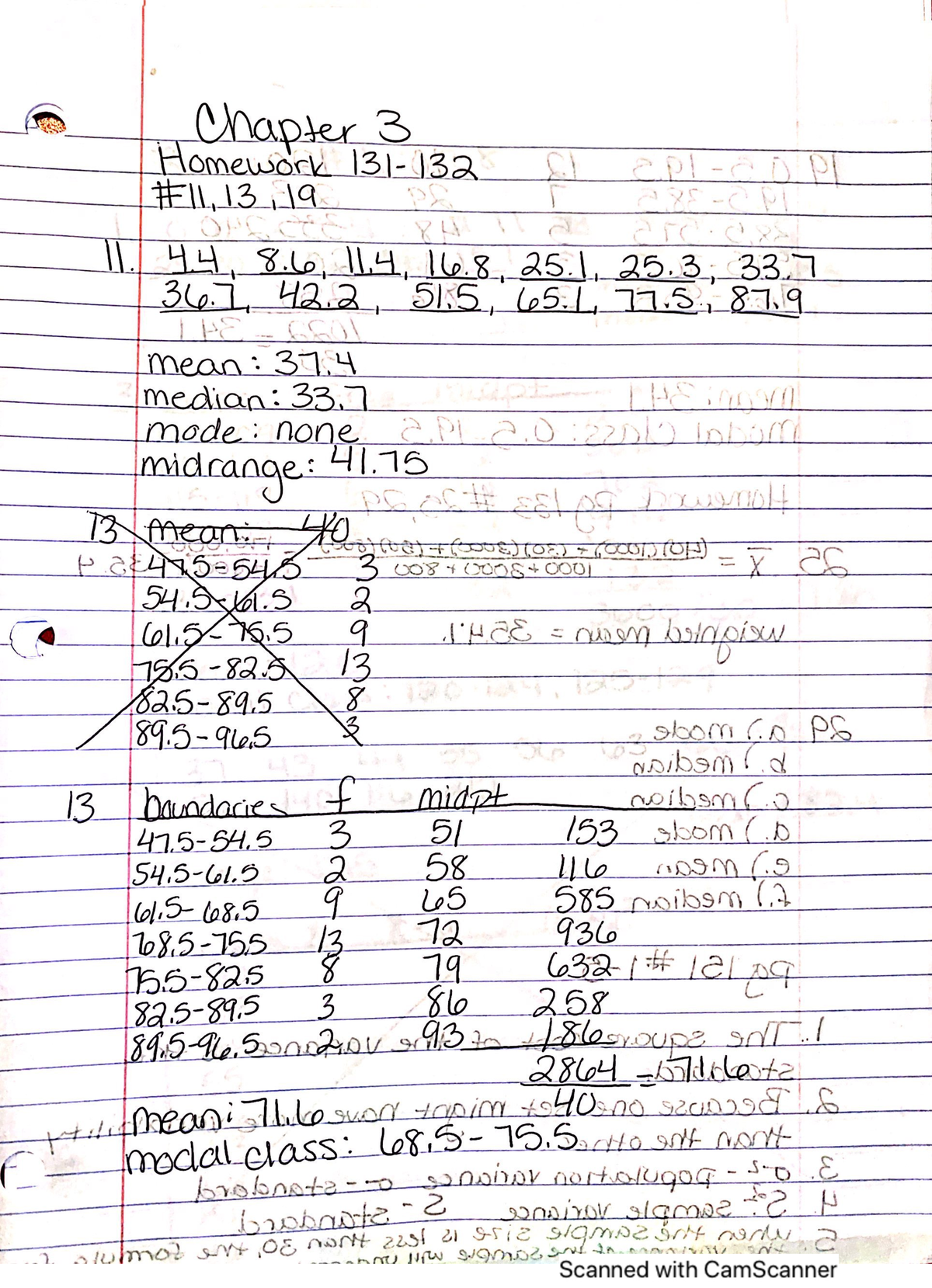 Stats chapter 3 homework - CEEN 2601 - Studocu