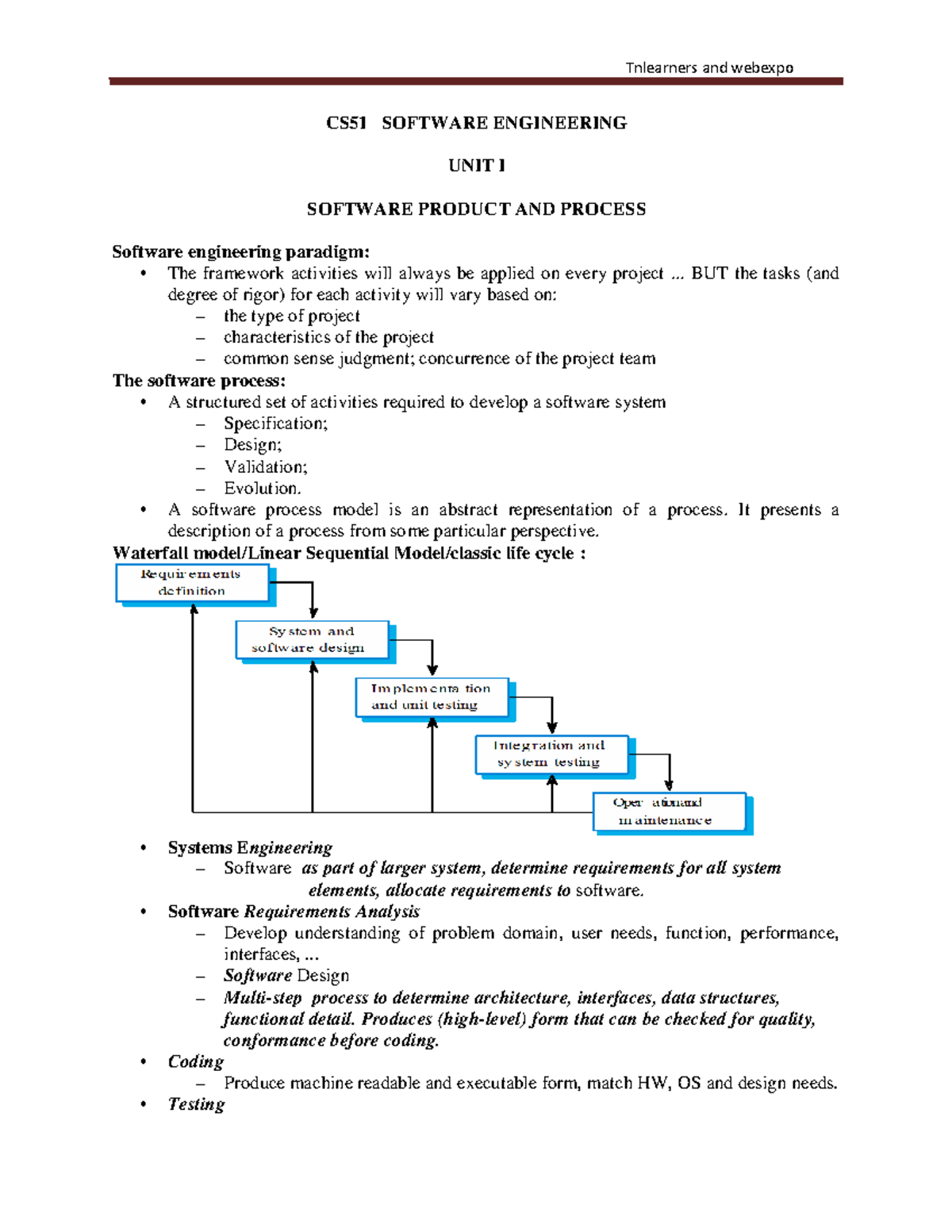 Softwareengineeringlecturenotes-130709034719-phpapp 02 2 - CS51 ...