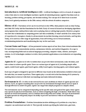 PTU Paper 2021 - Artificial Intelligence - Question Paper - Studocu