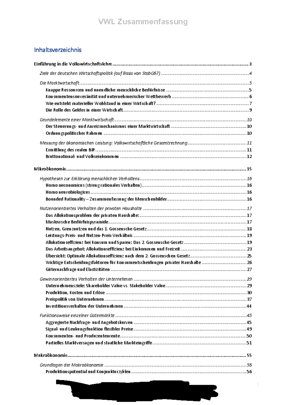 VWL - Zusammenfassung studocu - Warning: TT: undefined function: 32 Warning: TT: undefined ...