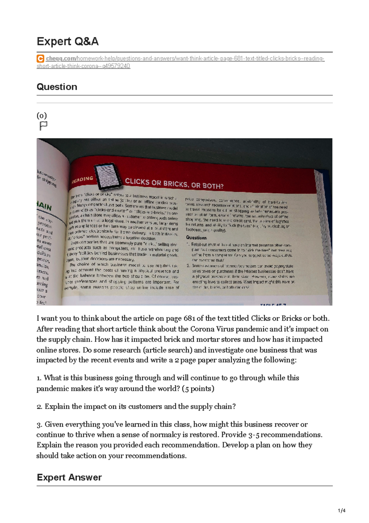 Chegg.com-Expert Qamp A (23) - Expert Q&A - Studocu