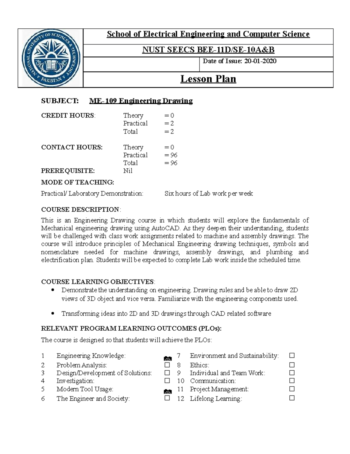 Course Outline - fg9o - NUST SEECS BEE-11D/SE-10A&B Date of Issue: 20 ...