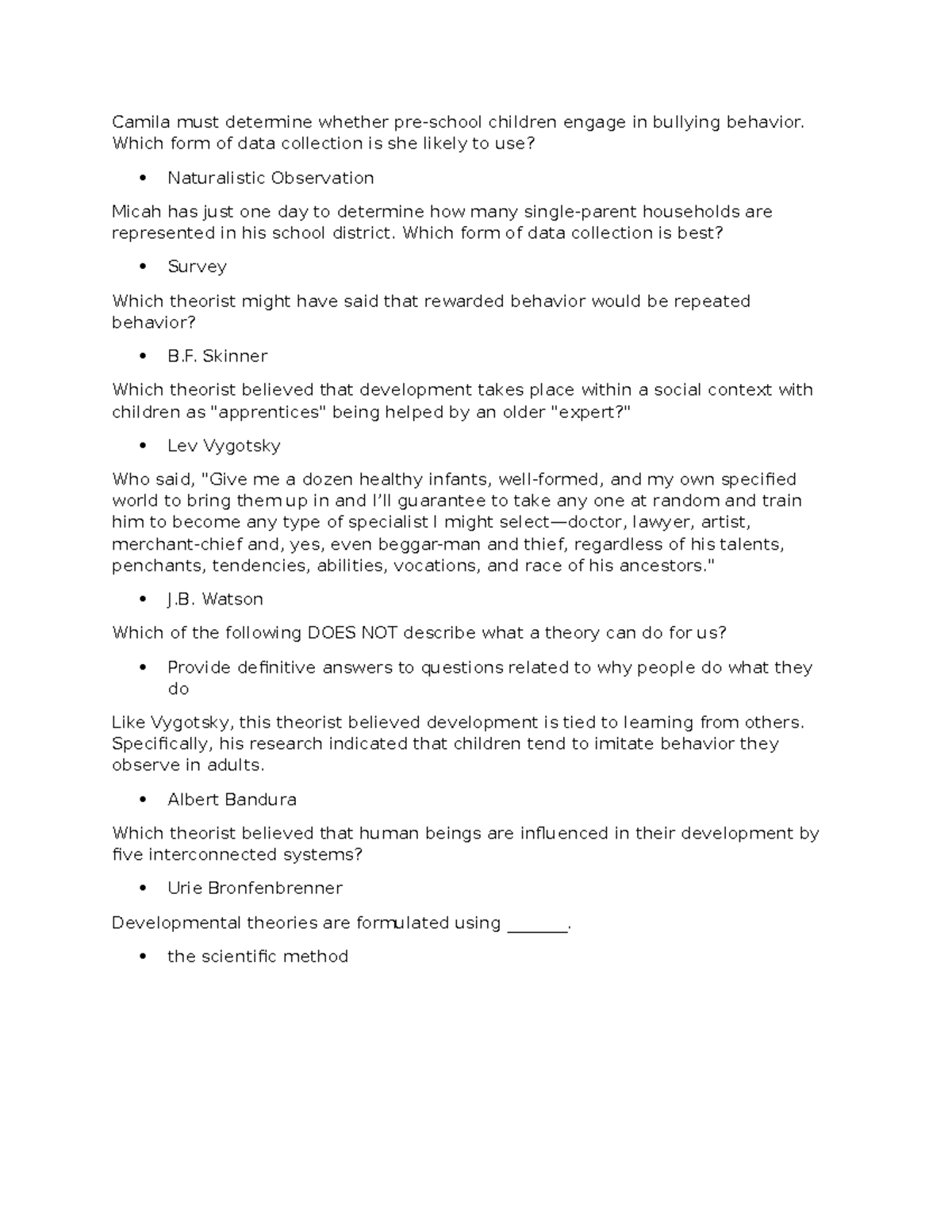 Foundations 3 - work module 1 quiz - Camila must determine whether pre ...