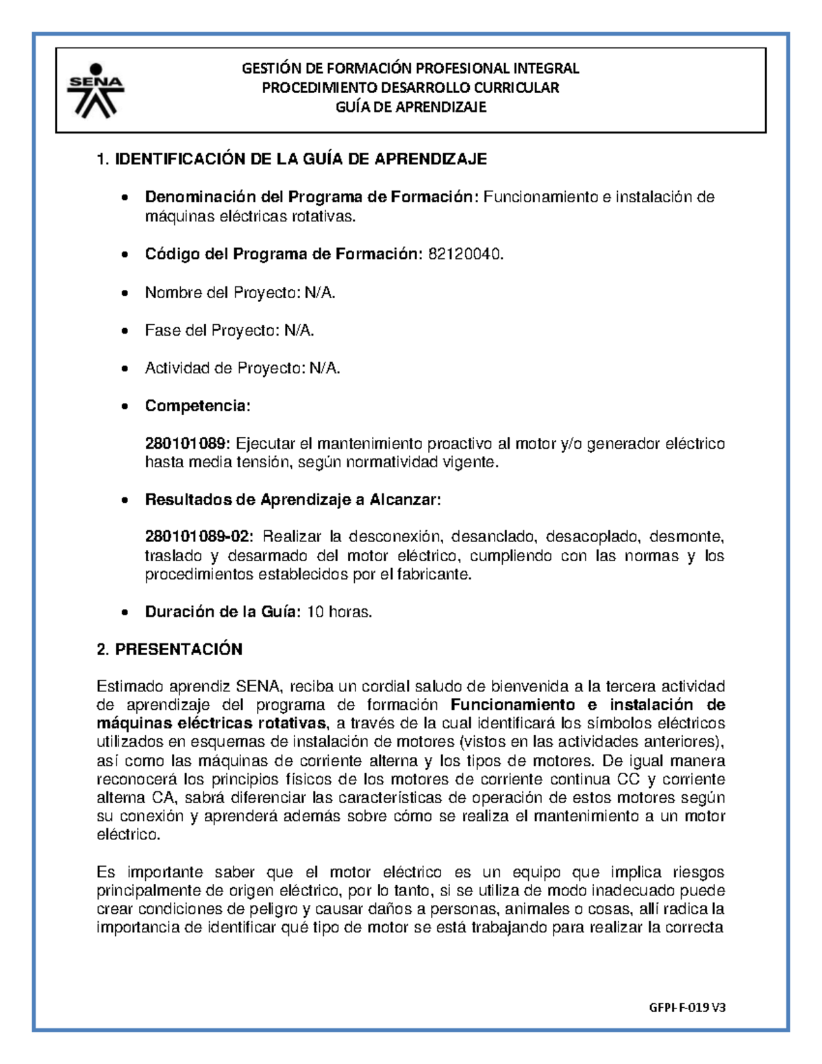 Guia 3 de aprendizaje - GESTI”N DE FORMACI”N PROFESIONAL INTEGRAL PROCEDIMIENTO DESARROLLO - Studocu