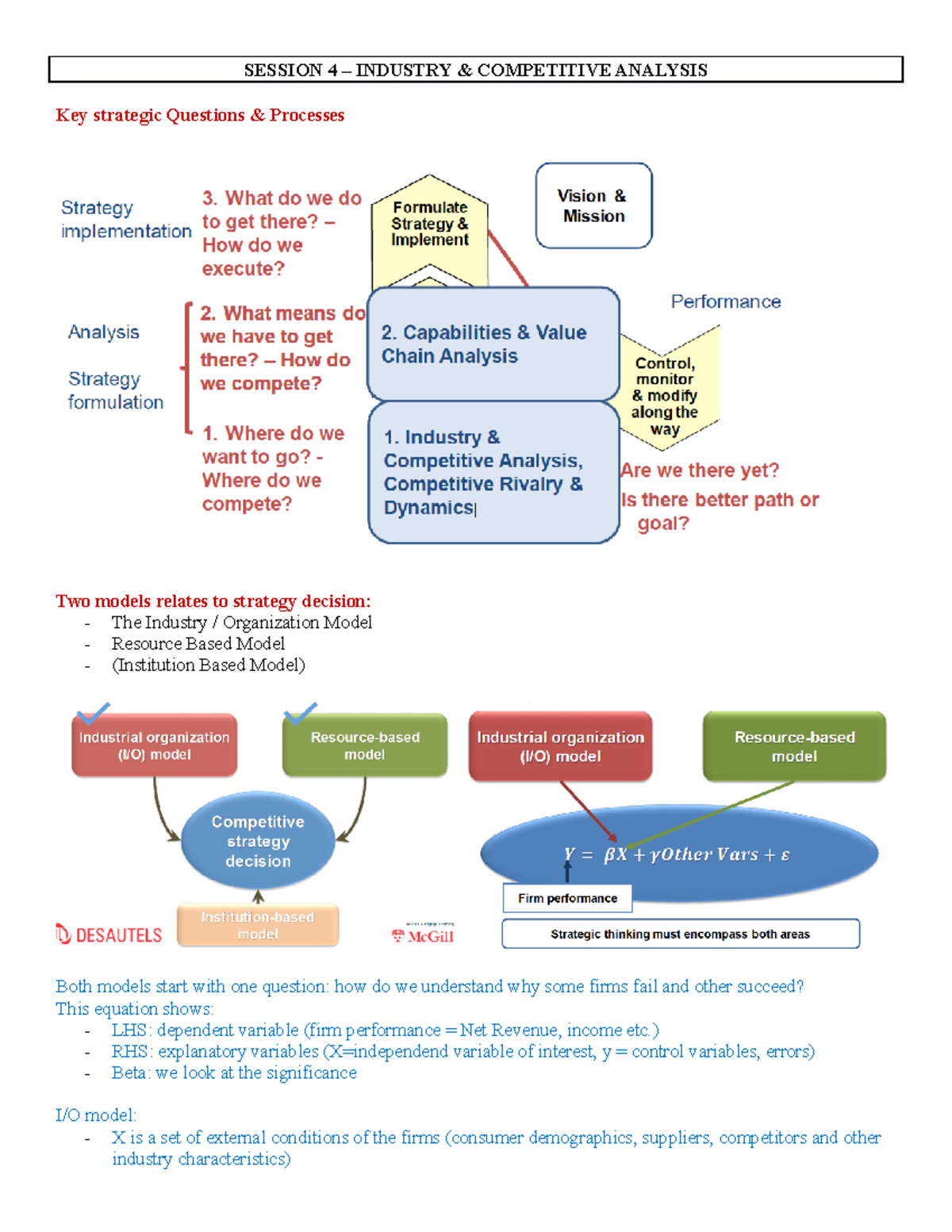 4&5-Industry&Comp Analysis - SESSION 4 – INDUSTRY & COMPETITIVE ...