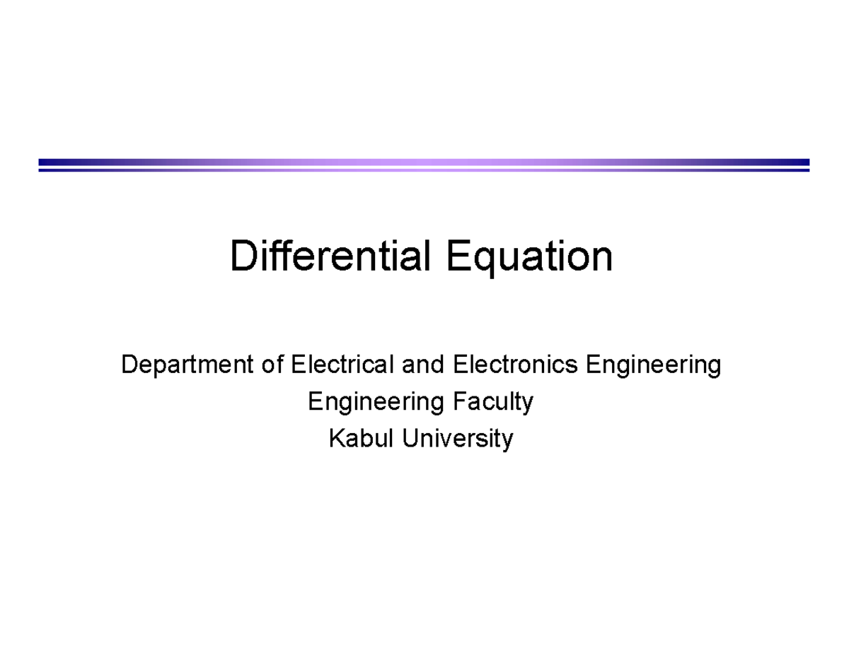 Chapter 1 Introduction to Differential Equations - Differential ...
