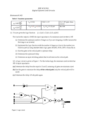 EEE425 HW1 - hw1 - EEE 425/ Digital Systems and Circuits Homework ...