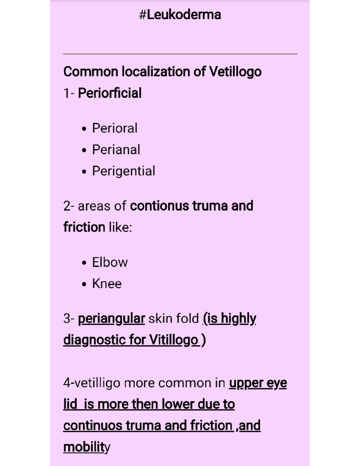 Leukoderma notesand xtras - Dermatology & Reproduction Diseases - Studocu