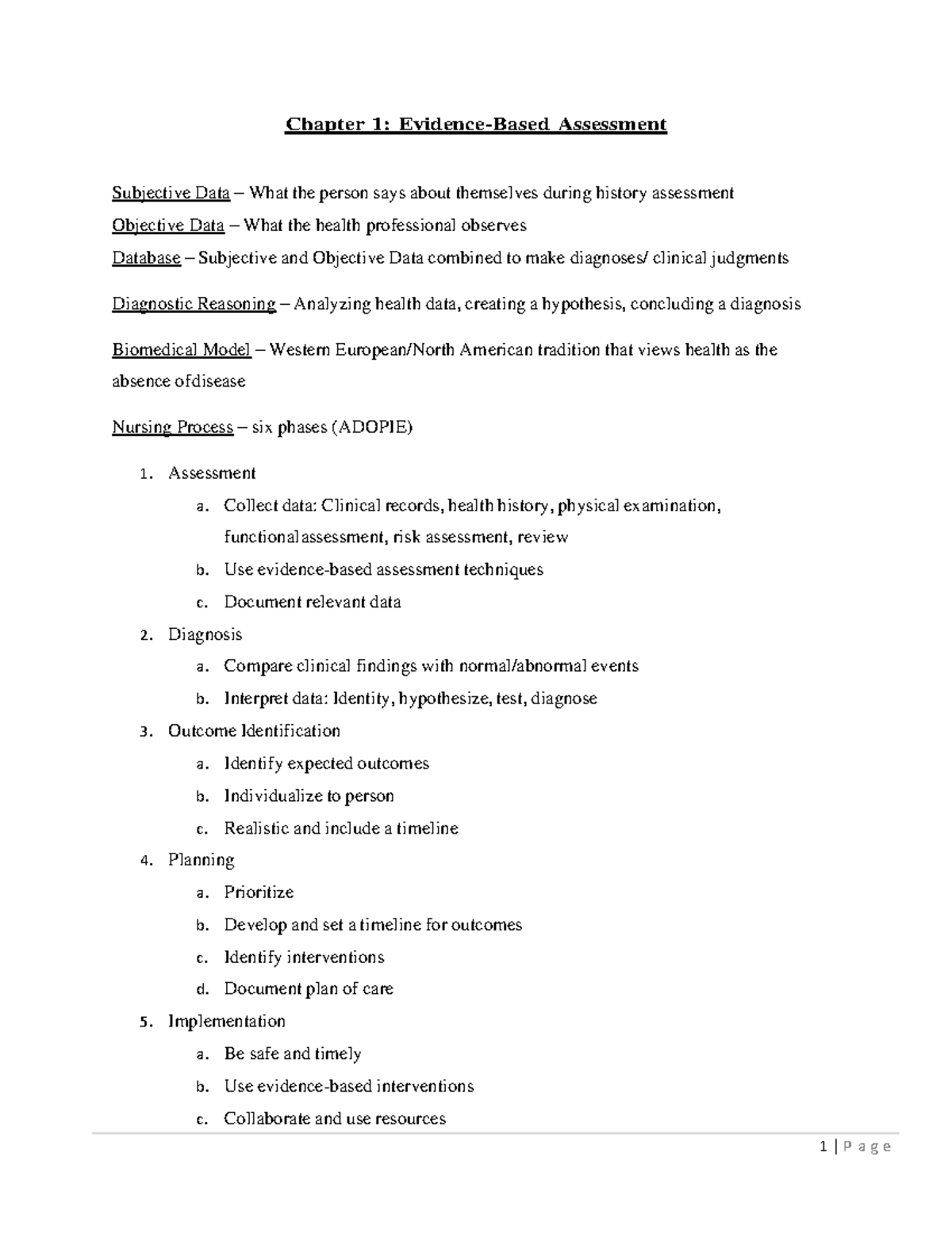 Chapter 1;Evidence-Based Assessment - Chapter 1: Evidence-Based ...