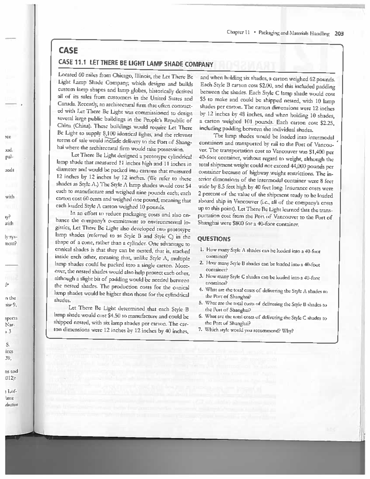 Case 11.1 Ltbllsc from textbook - SCMT 310 - Studocu