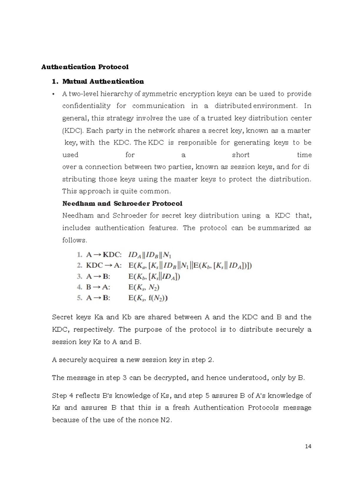 Mutual Authentication - Authentication Protocol 1. Mutual ...