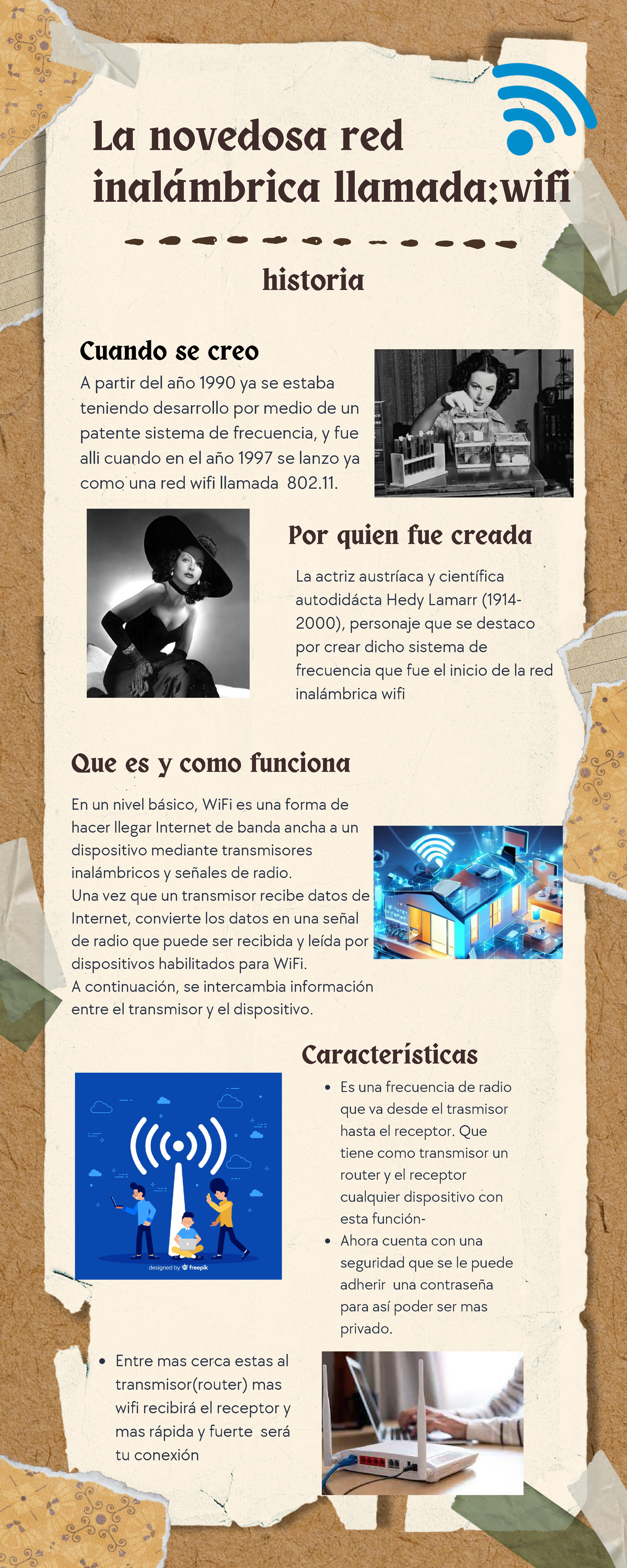 Infografia - La novedosa red inalámbrica llamada:wifi historia A partir ...