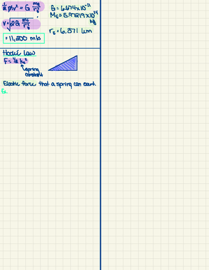 Formula sheet physics - PHYS 1401 - Studocu