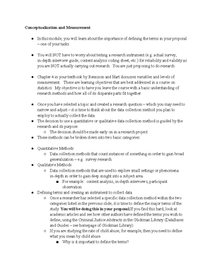 CRM 220- WEEK 11 Notes - in-depth interviews - In-Depth Interviews In ...