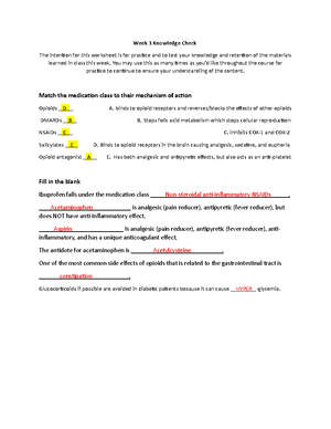 Week 7 Knowledge Check Answers - Week 7 Knowledge Check The intention for this worksheet is for ...