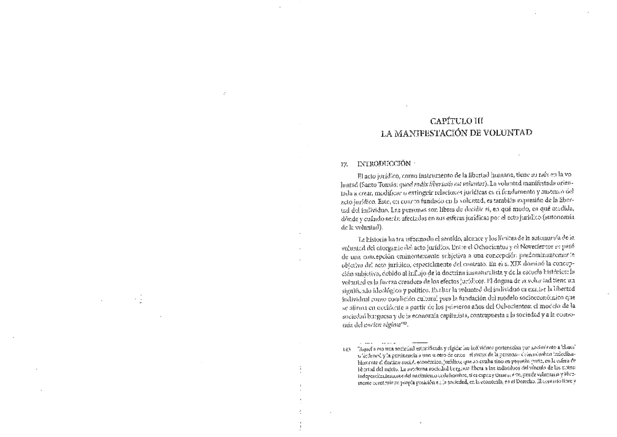 Aníbal Torres Vásquez - Manifestación de voluntad - CAPÍTULO LA ...