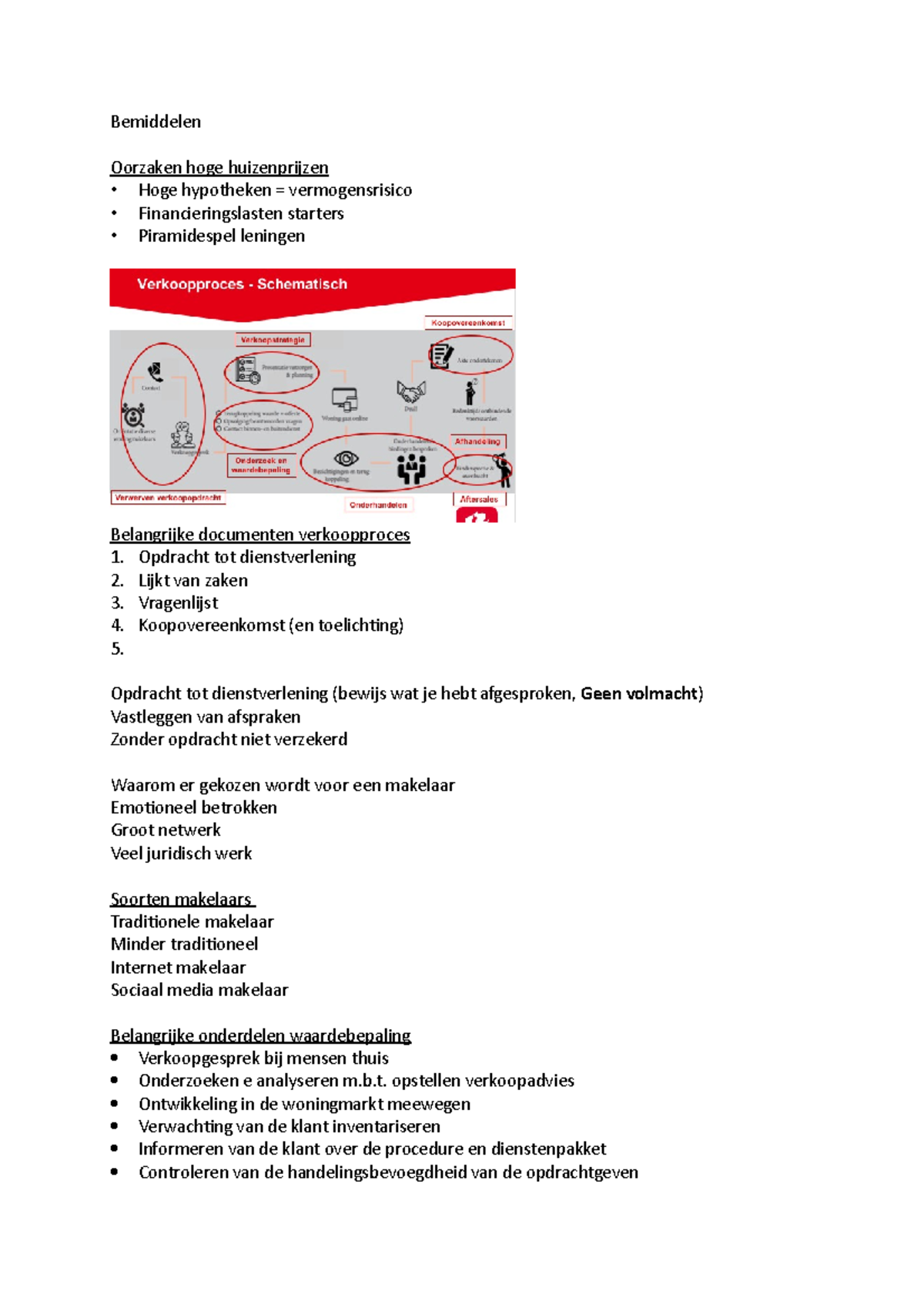 Bemiddelen en waarderen van vastgoed - Bemiddelen Oorzaken hoge ...