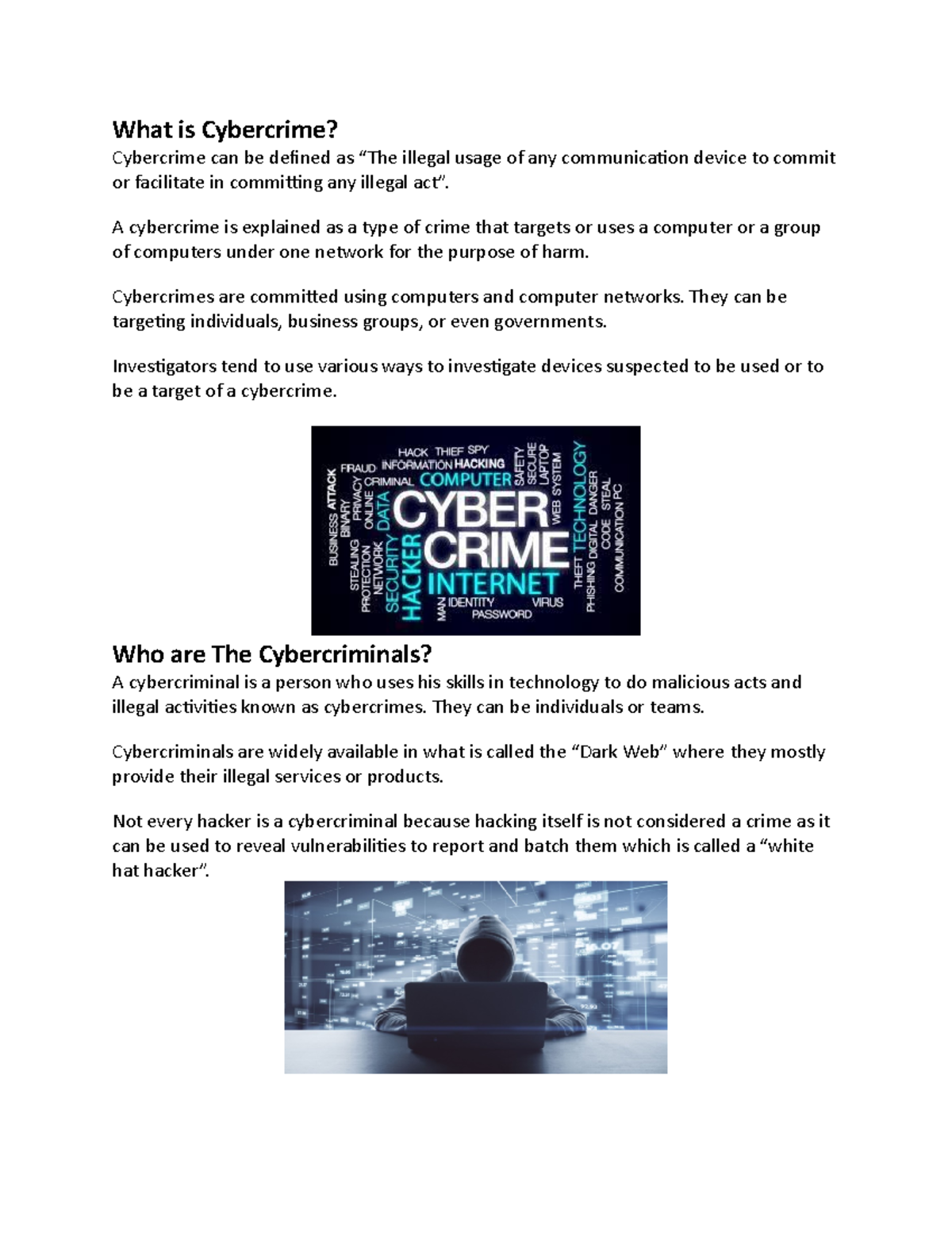 What is Cybercrime - computer assingment - What is Cybercrime ...