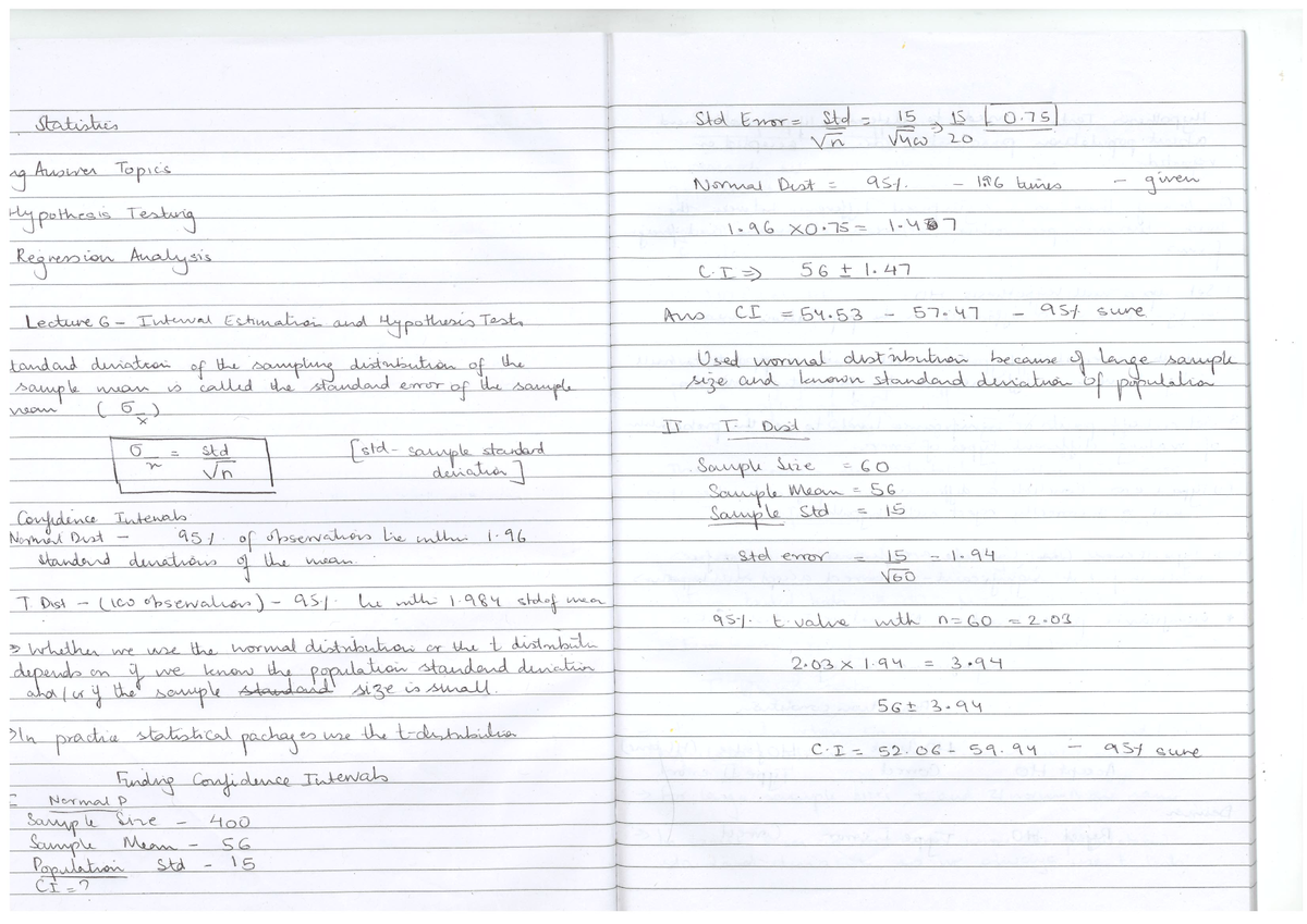 Lecture notes - All lectures - 4SSMN902 - Studocu