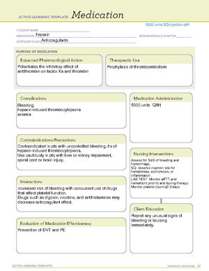 furosemide Pharmacology Template - ACTIVE LEARNING TEMPLATES ...