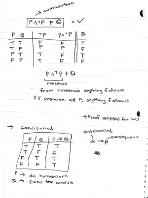 Propositional-logic-3 - _, ® p / P~©. & I f p '(9. ©- ~ 'fes / T T