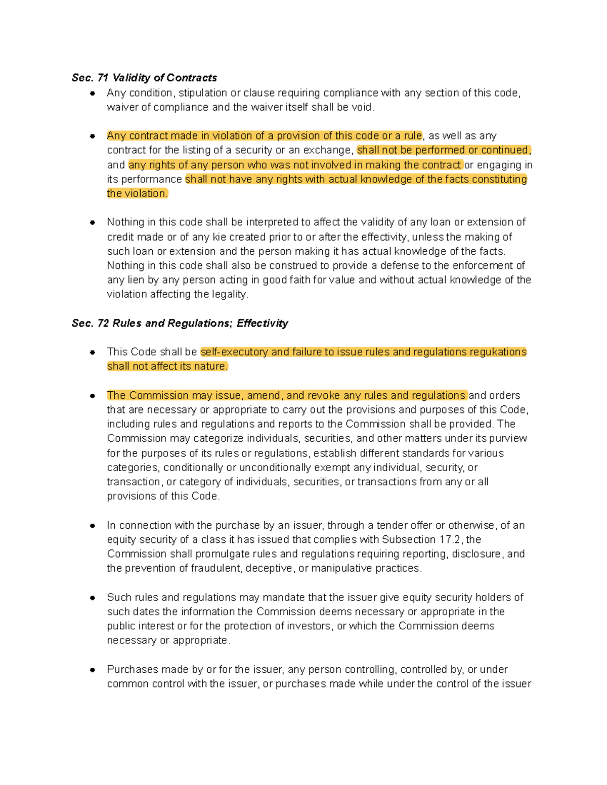 Section 71-78 - Sec. 71 Validity of Contracts Any condition ...