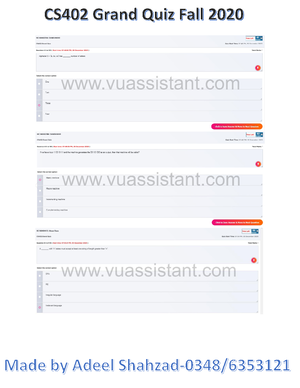 CS402 Solved MCQs Final TERM BY Junaid - CS402-Theory of Automata (Solved MCS’s) LECTURE FROM ...