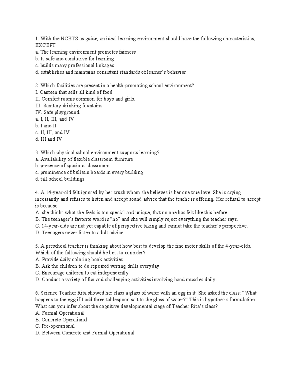 Let review principles of teaching - With the NCBTS as guide, an ideal ...