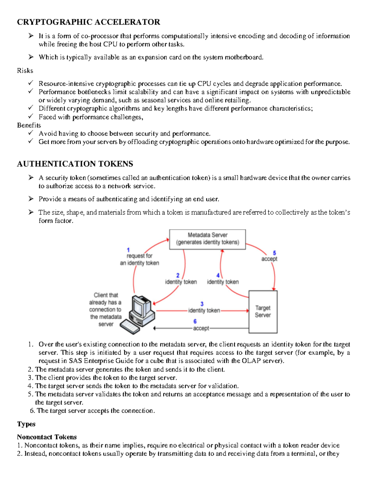 CS module 5 - Lecture note - CRYPTOGRAPHIC ACCELERATOR It is a form of ...