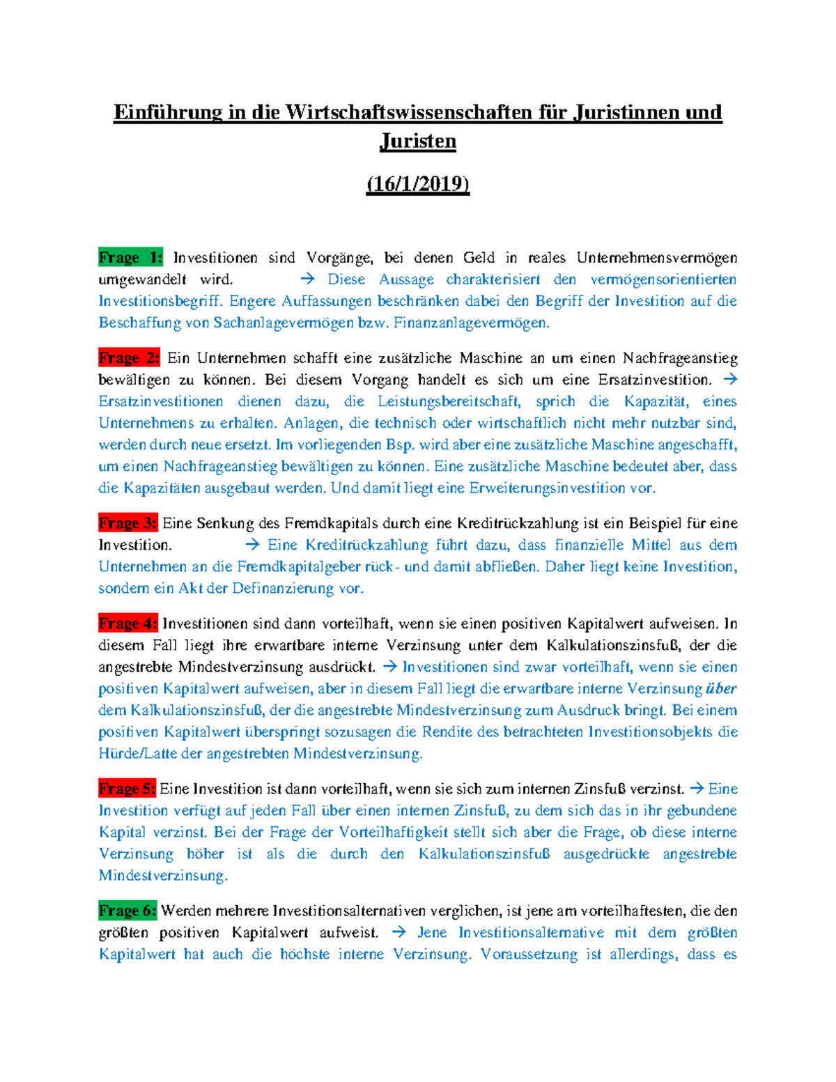 Klausur 16 Januar Ss 2019 - Warning: TT: undefined function: 32 Einführung in die - Studocu