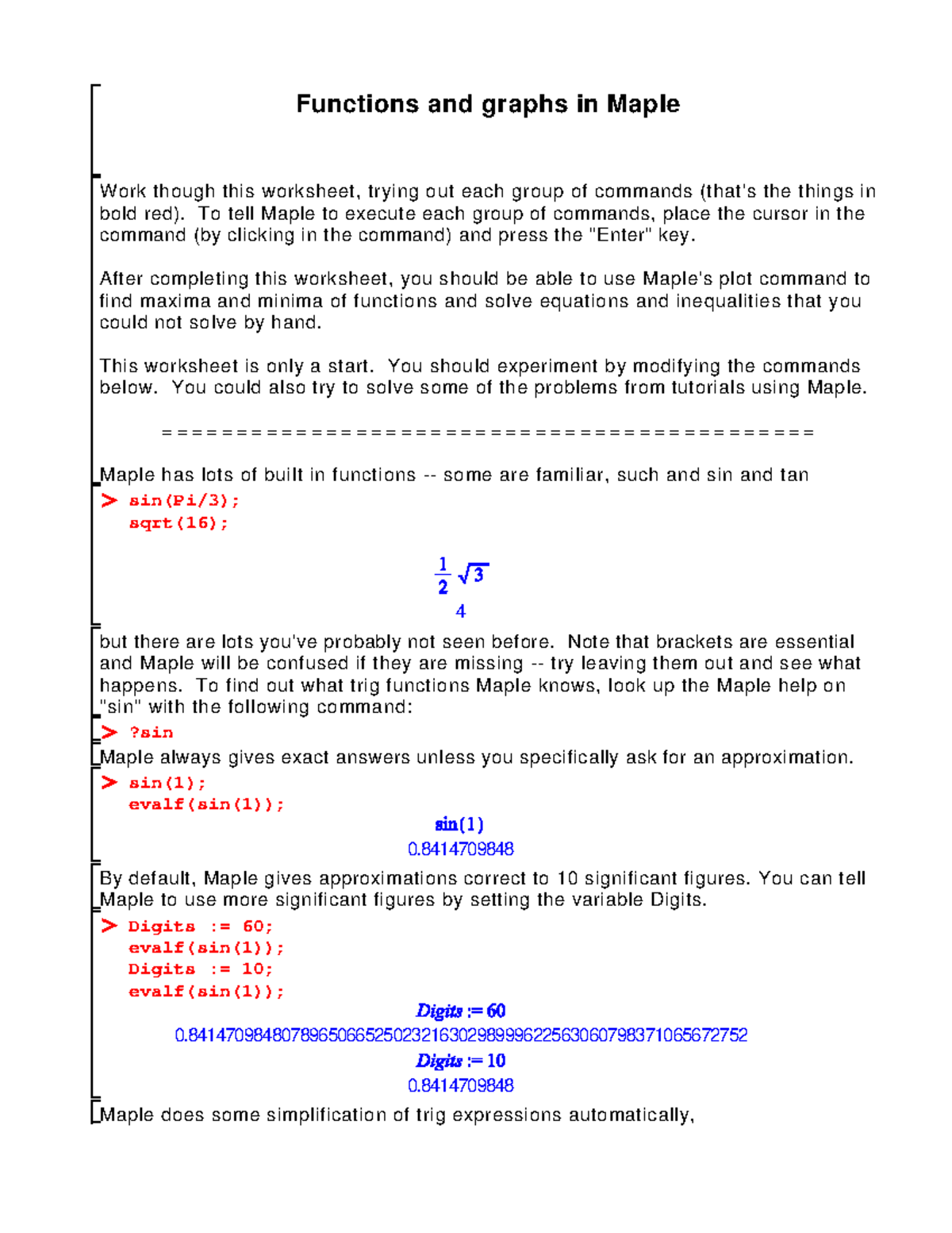 OT3 - Contains useful Maple tips for coding in Maple or in Maple TA ...