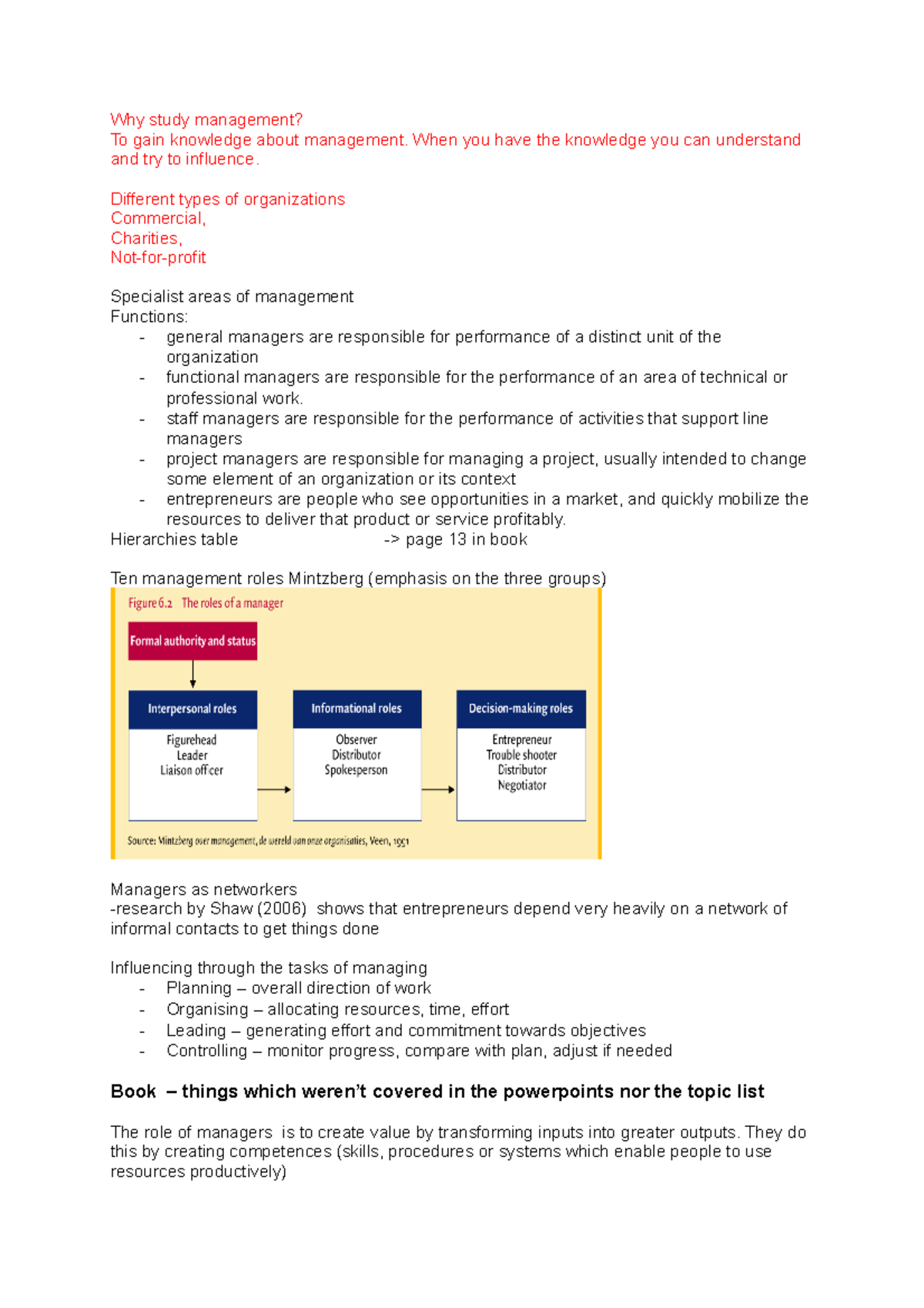 Why study management - When you have the knowledge you can understand ...