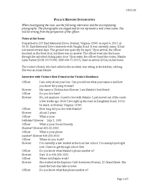 Case Brief - CRJ 230 - Caption Lambert v. Commonwealth 70 Va. App. 54 ...