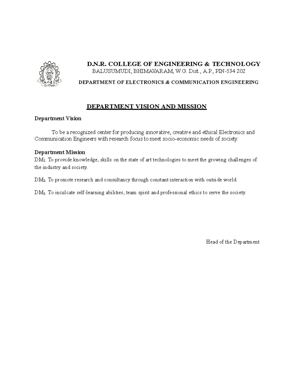 ECE-V M PEO PSOs Corrected - BALUSUMUDI, BHIMAVARAM, W. Dist., A., PIN ...