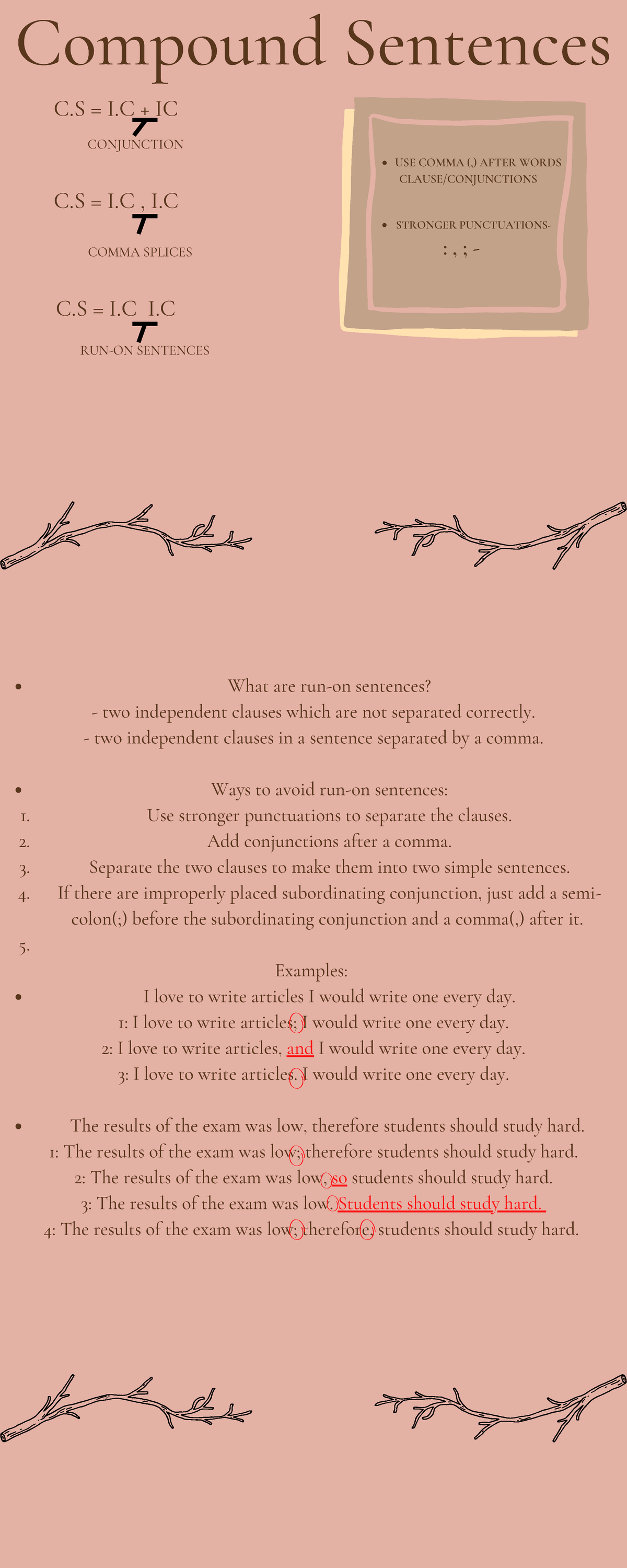 Compound Sentences A Sentence With More Than One Subject Or Predicate