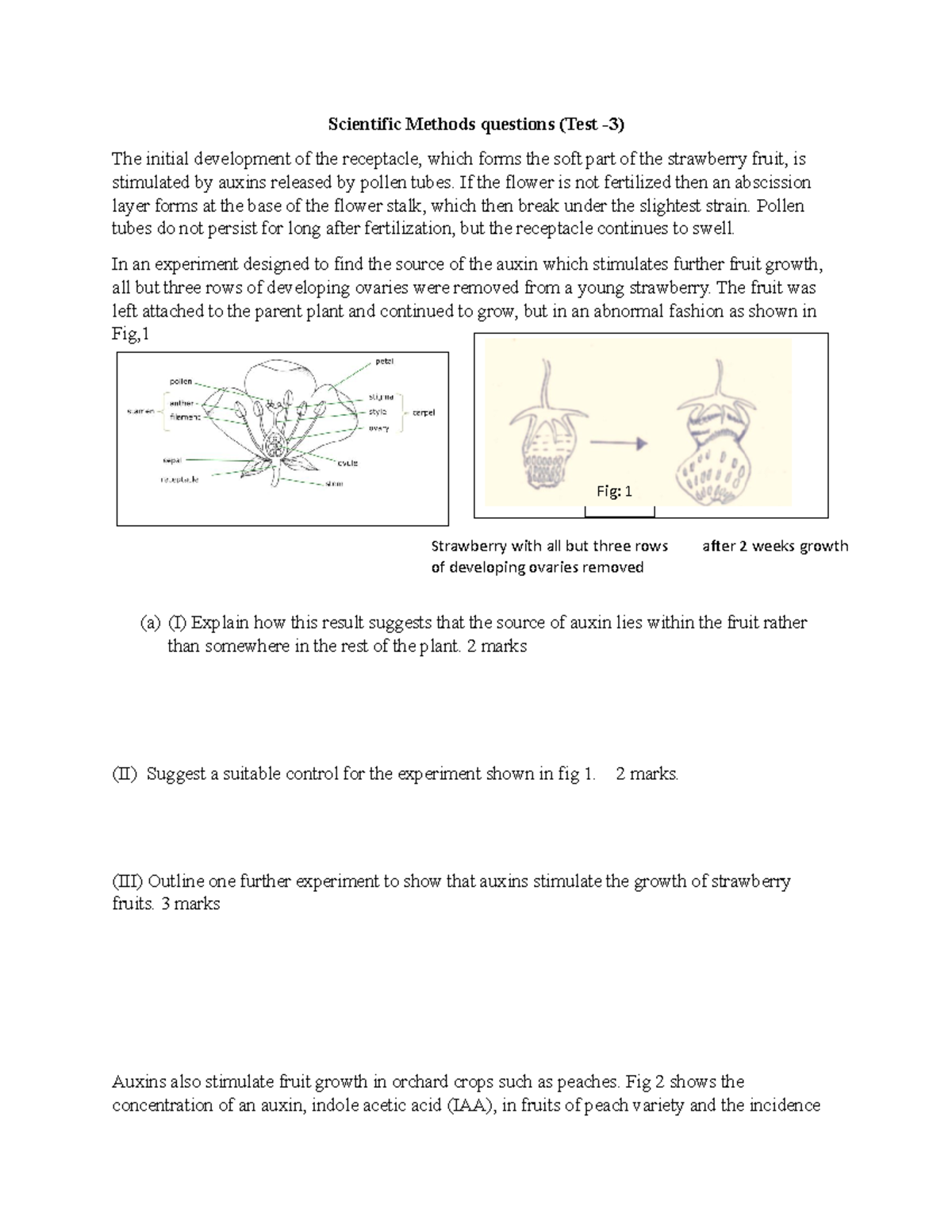 Scientific Methods questions.docx 2019 - Scientific Methods questions ...