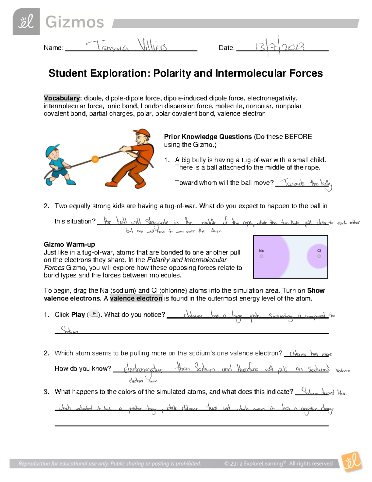 Polarity and intermolecular forces(Tamara Villiers) 230713 122244 ...