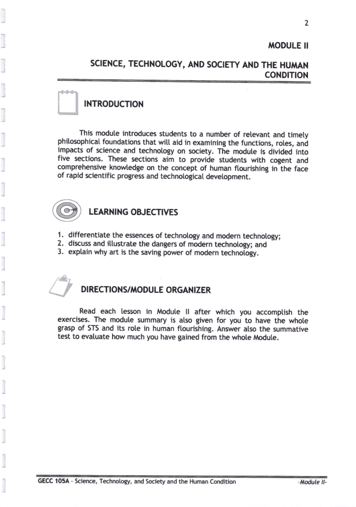 GECC 105A-5 Technology as a Way of Revealing - MODULE II SCIENCE ...