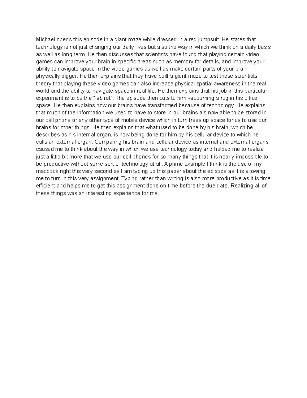 Mind field s 2 e 4 - Michael opens this episode in a giant maze while ...