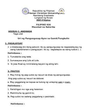 [Solved] Ano ang halimbawa ng dayakronikong linggwistika sa pagsusuri ...