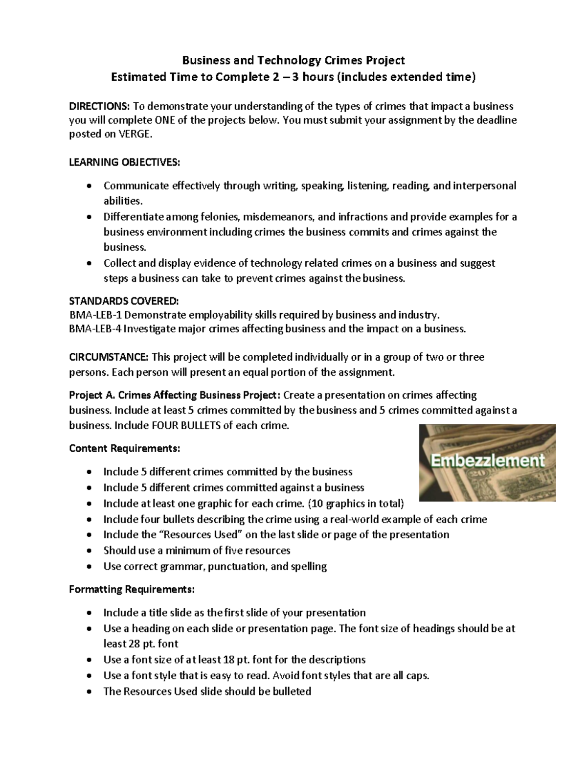 Spring 2023 Business Crime Project - Business and Technology Crimes ...