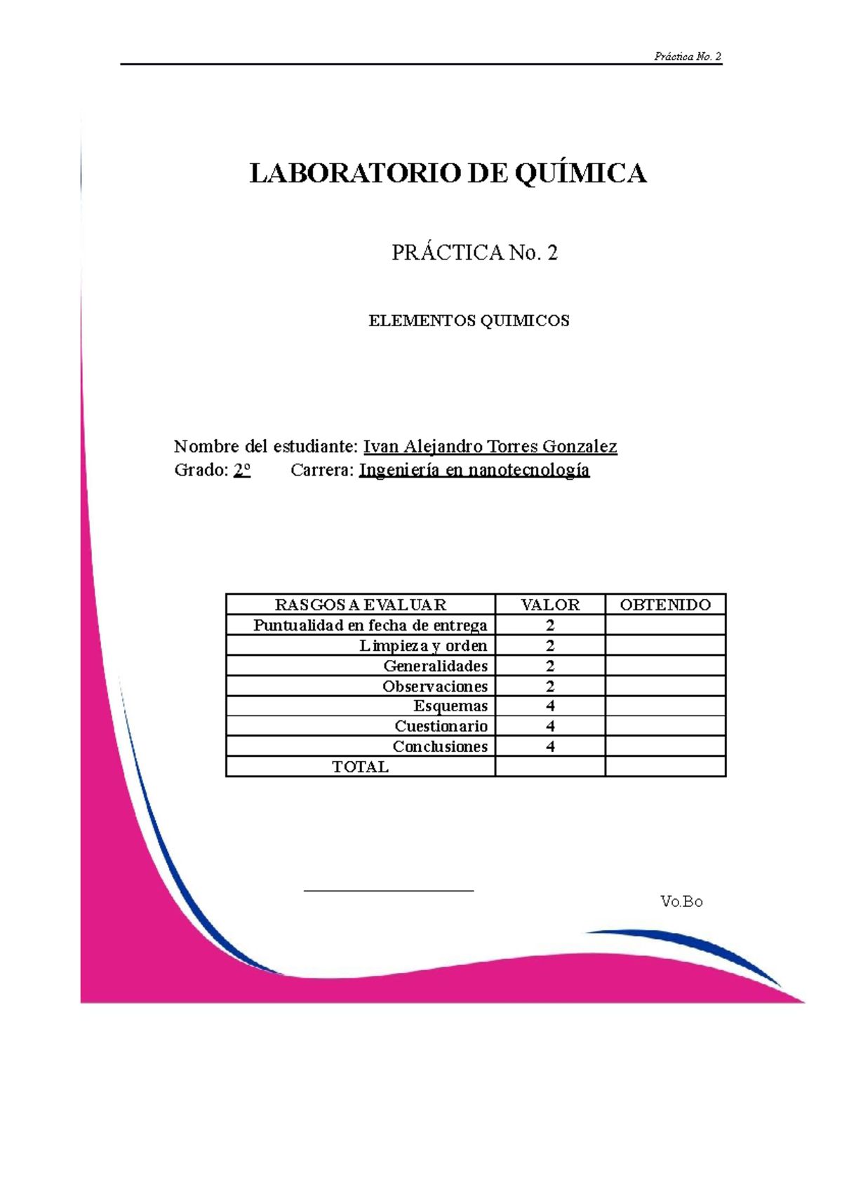 Practica No 2 - CUT Quimica Inorganica - LABORATORIO DE QUÍMICA ...