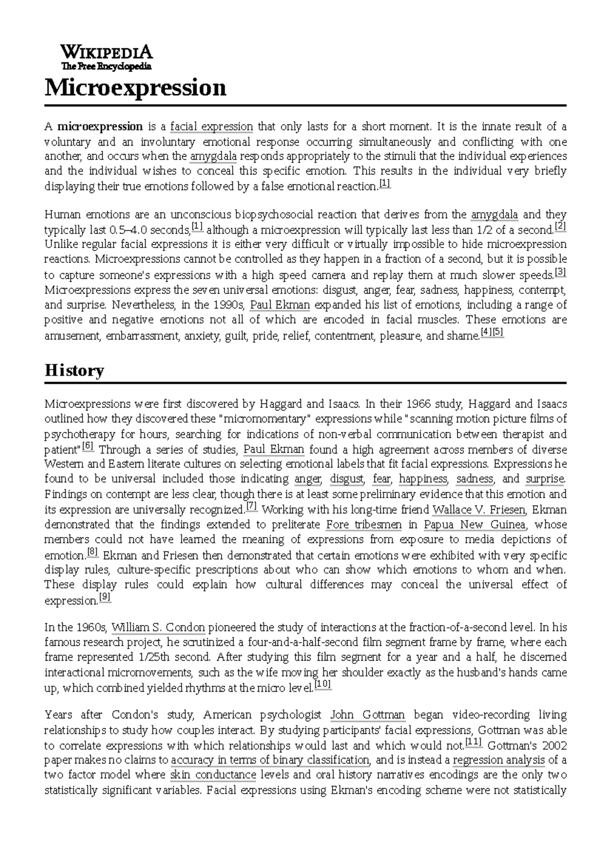 Microexpression - It is the innate result of a voluntary and an ...