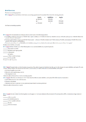 Chapter 3 (Exercises) - Principles Of Financial Accounting (1) - Studocu