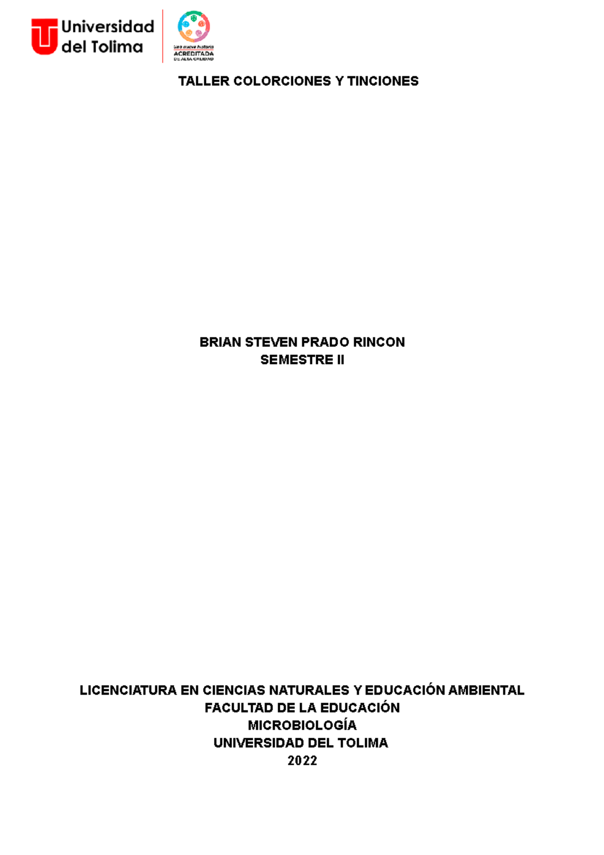 Taller Colorciones Y Tinciones - TALLER COLORCIONES Y TINCIONES BRIAN ...